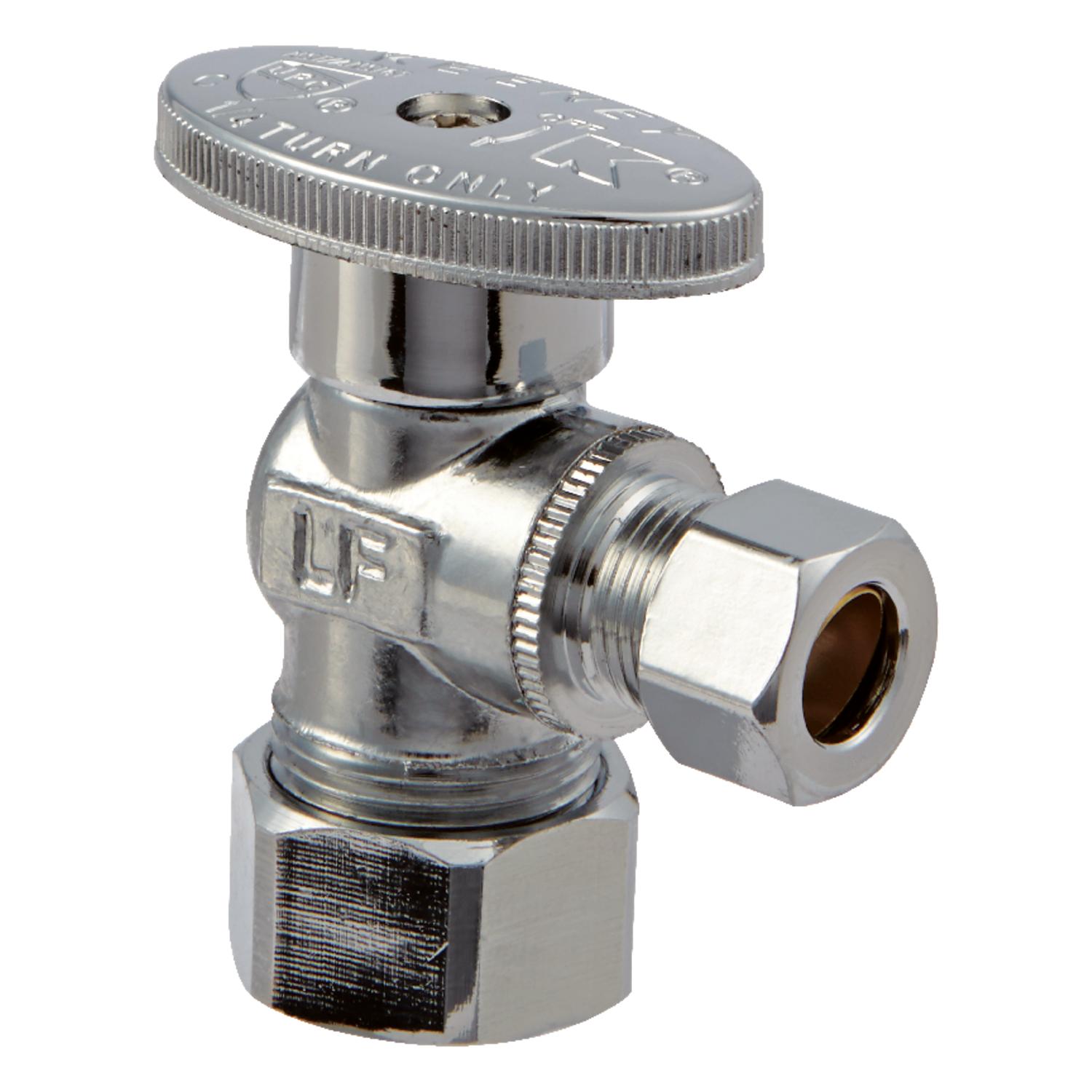 Ace 1/2 in. Compression Compression Brass Angle Stop Valve | Stine Home ...