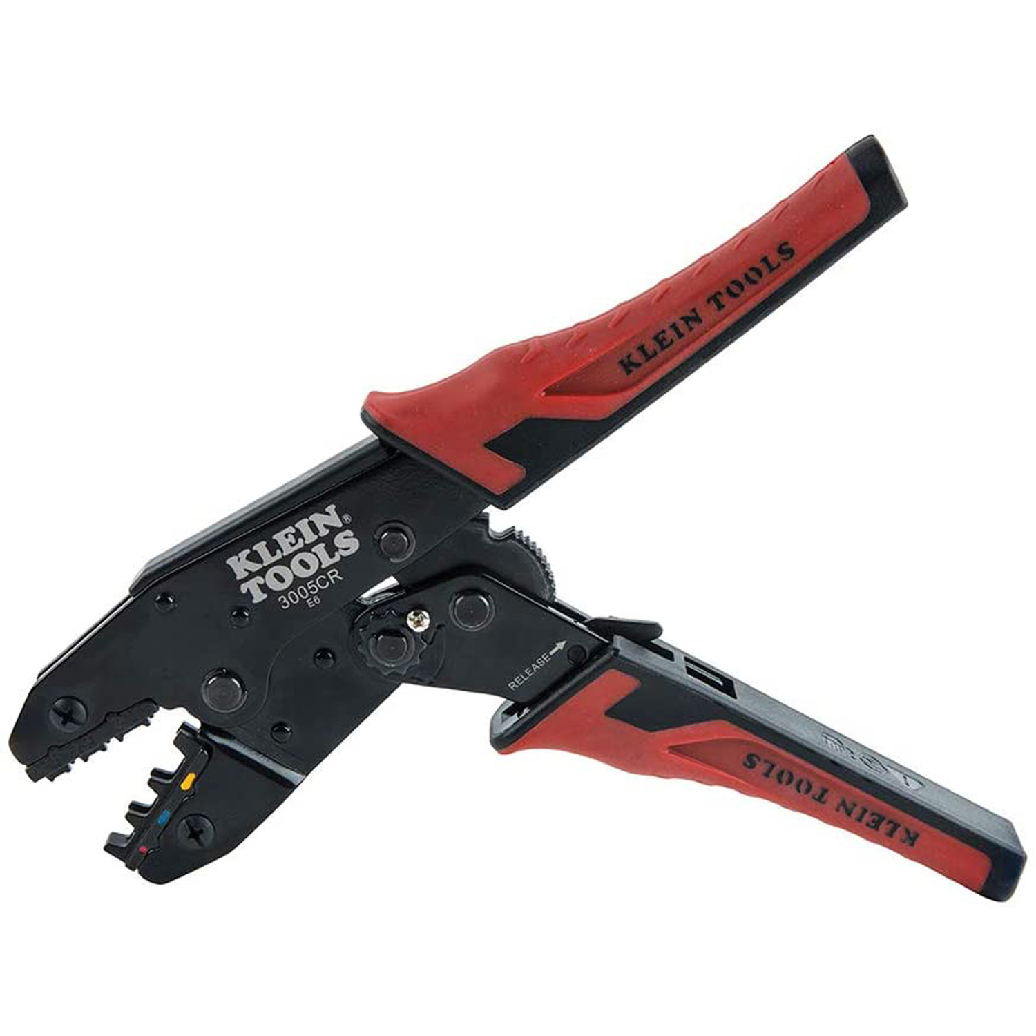Klein Tools 10-22 AWG 9 in. L Ratcheting Crimper | Stine Home + Yard ...
