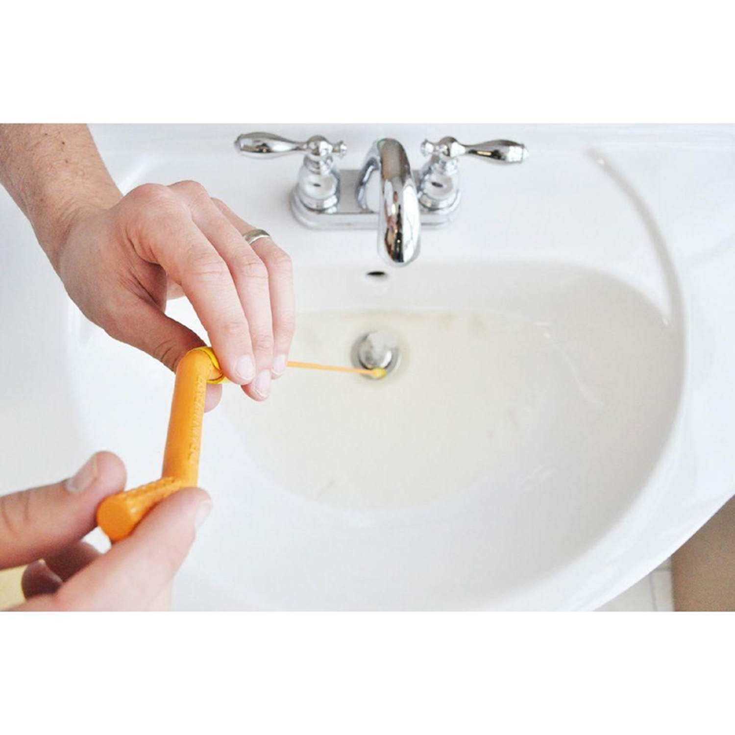 FlexiSnake The Drain Weasel 1.5 ft. L Hair Clog Tool Starter Kit ...