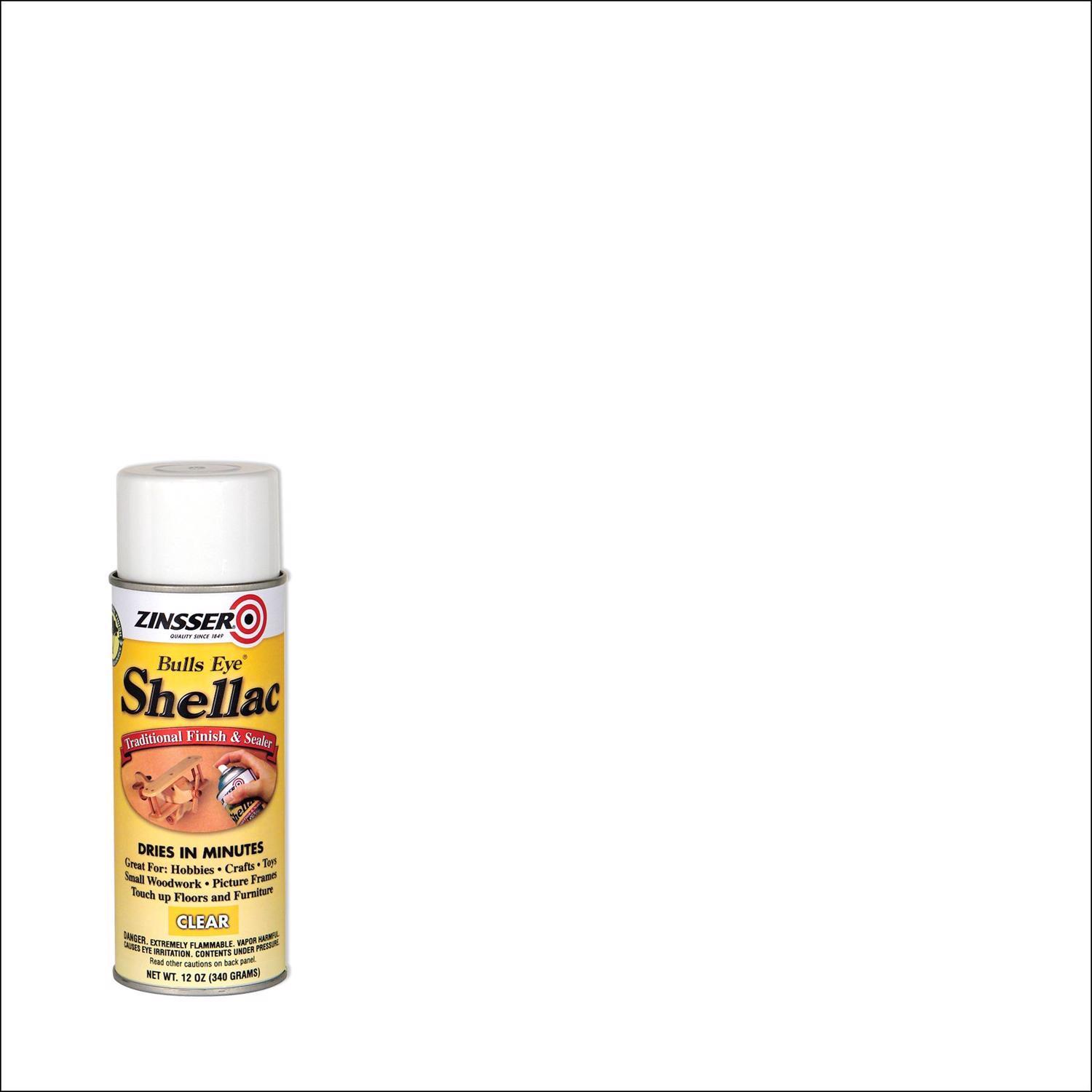 Zinsser Bulls Eye Semi-Gloss Clear Shellac-Based Shellac Finish and ...
