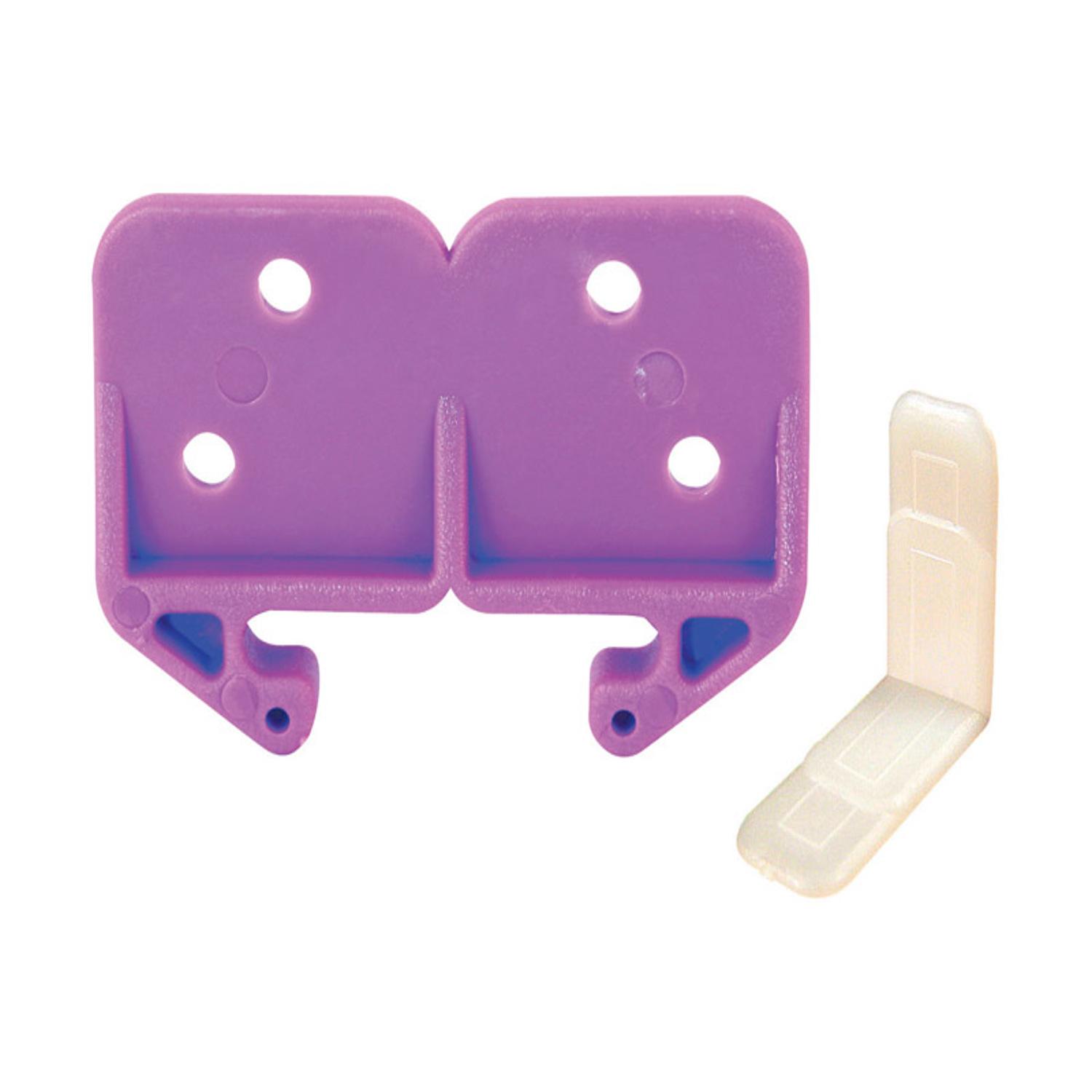 Prime-Line 2.25 in. L Plastic Center Guide Drawer Track Guide 2 pk ...
