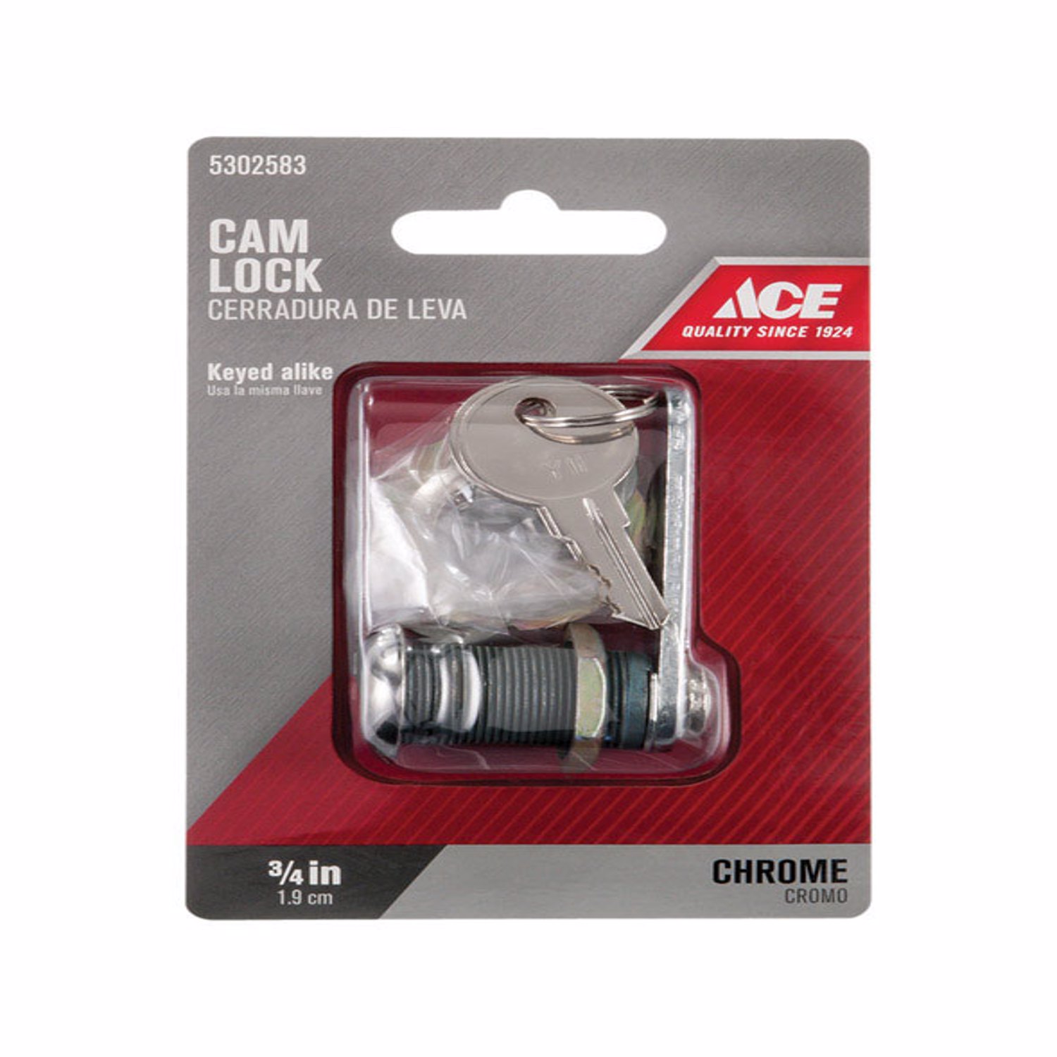 Ace Chrome Silver Brass Cam Lock | Stine Home + Yard : The Family You ...