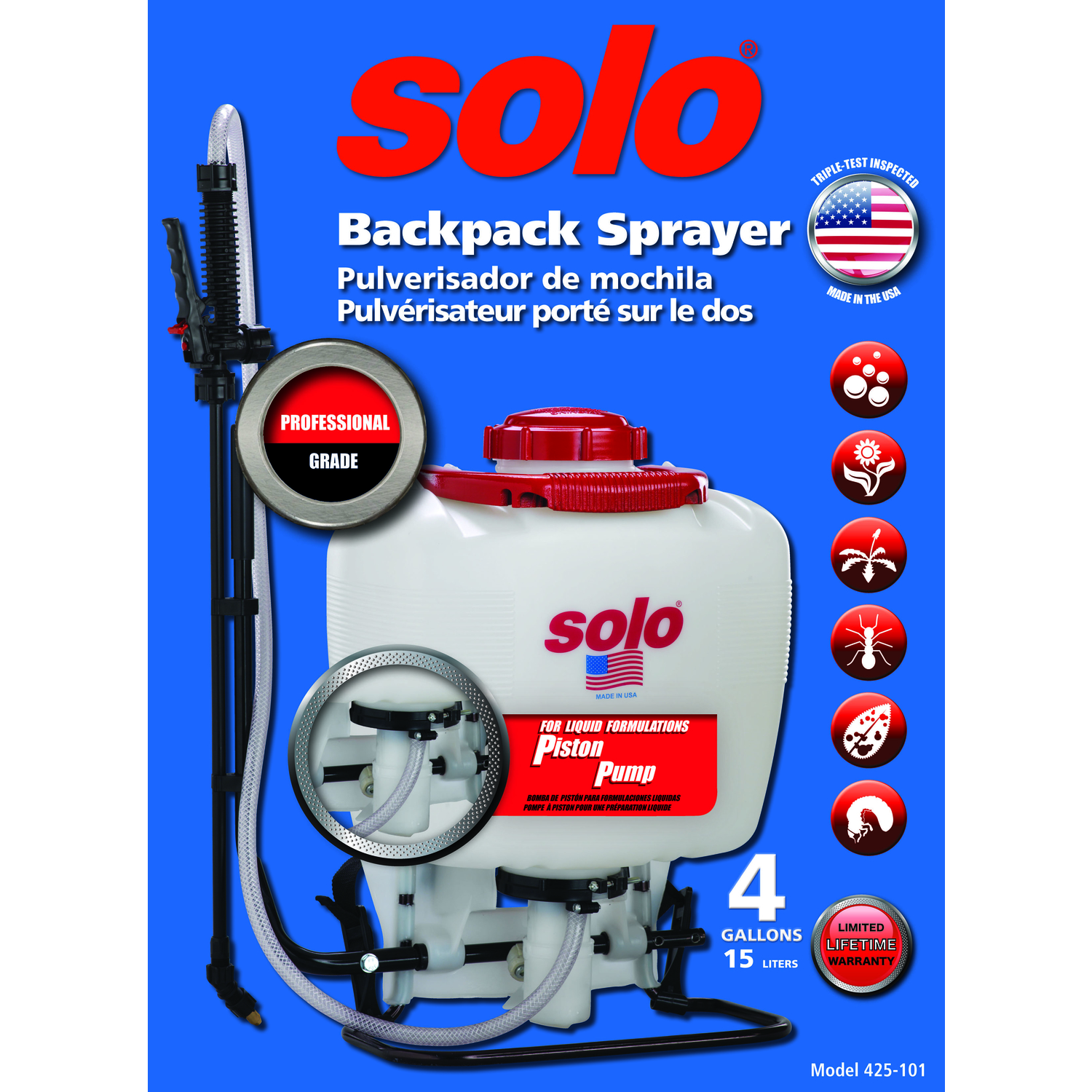 Solo 4 gal Sprayer Backpack Sprayer | Stine Home + Yard : The Family ...